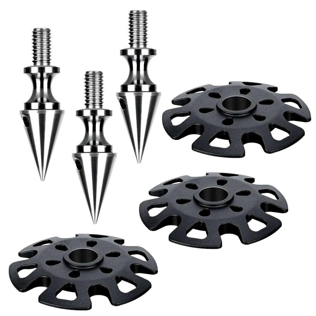 Leofoto TFW spikes with snow plate – set of 3