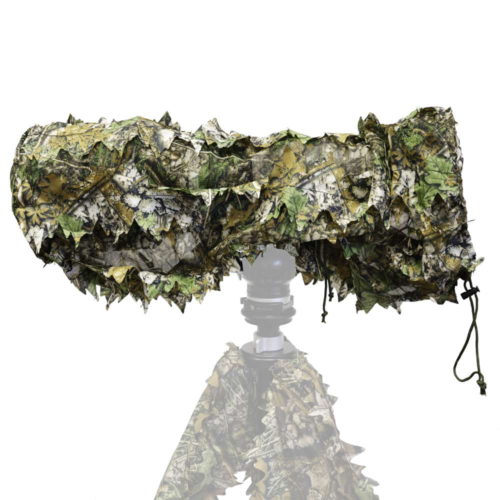 Discover the Tragopan 3D Camo XL camouflage cover for telephoto lenses
